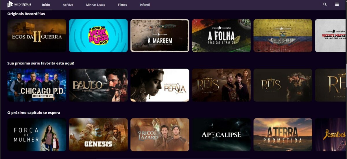 PlayPlus sai de cena e Recordplus entra no ar com pequenas mudanças ...