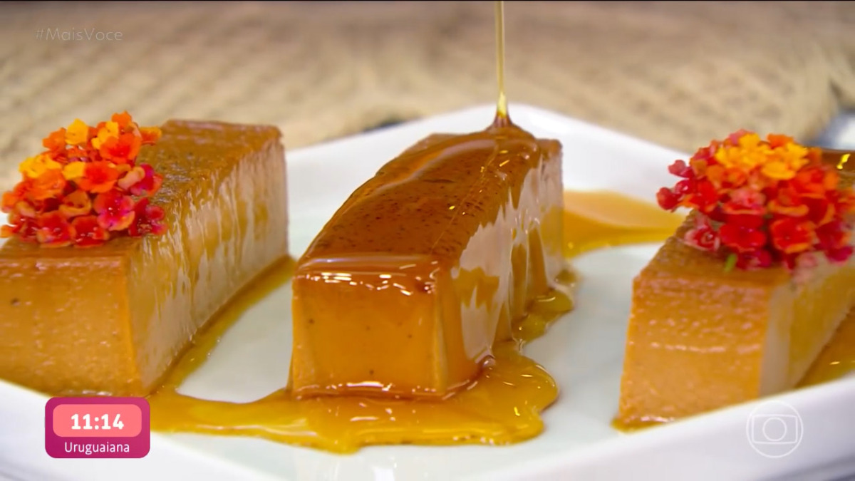 Receita do Mais Você (30/10): Pudim de doce de leite da Ana Maria Braga